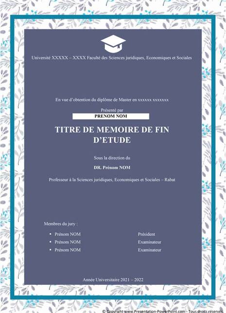 9 exemples de page de garde gratuits à télécharger Word et PDF